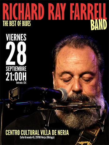 Bluesoptreden Richard Ray Farrell in Cento Cultural – NerjaDigitaal